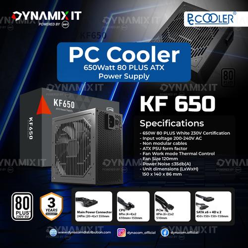 Jual PC Cooler PSU KF650 550Watts 80 Plus Power Supply - Black - Kota Surabaya - Dynamix IT ...
