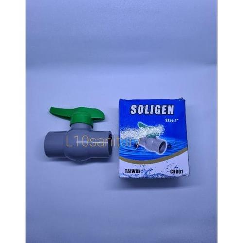 Jual 1" CN001 Stop Kran PVC SOLIGEN / Ball Valle PVC Plastik SOLIGEN ...