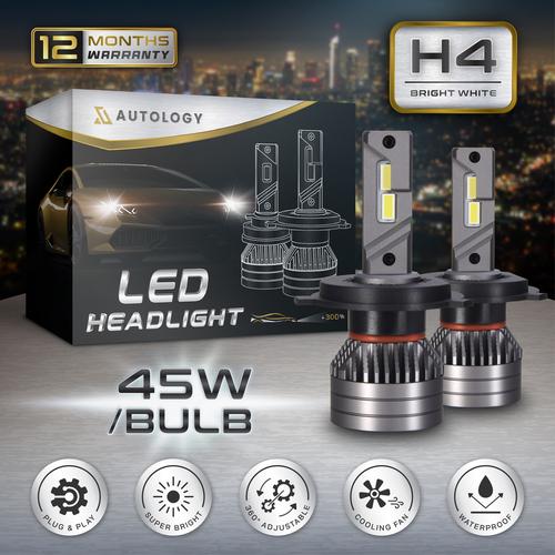 Promo Autology LED H4 | H11 WHITE / TRICOLOR 45W / BOHLAM | Lampu Utama ...