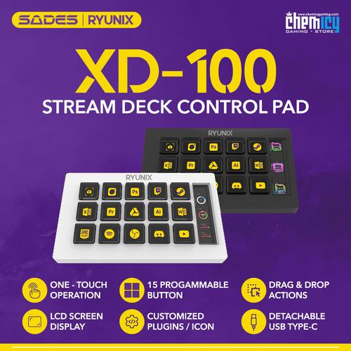 Jual Sades Ryunix XD100 / XD-100 Stream Deck Control Pad - Jakarta ...