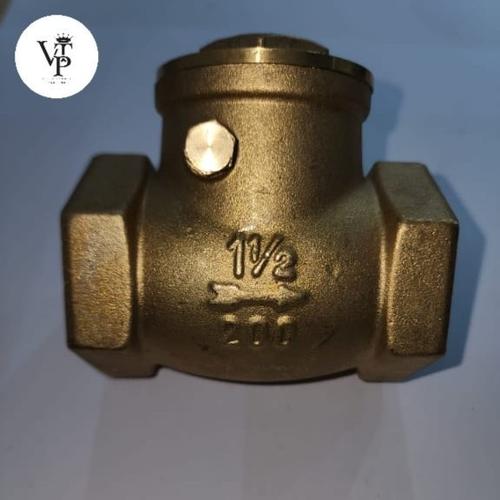 Jual Swing Check Valve Brass Kuningan Drat 1" Inch / Check Valve ...