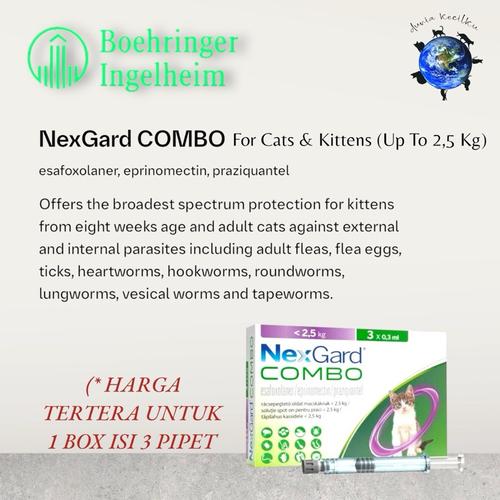 Jual Nexgard Combo For Kitten Cat Up To 2,5 Kg - Obat Tetes Kutu ...