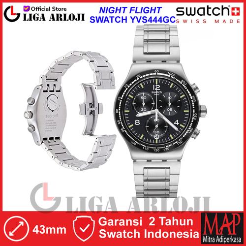 Promo SWATCH YVS444GC IRONY NIGHT FLIGHT Jam Tangan Pria Analog ...