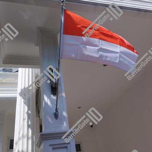 Jual Bracket Tembok Tiang Bendera Merah Putih Ala Eropa - Bracket Hitam ...