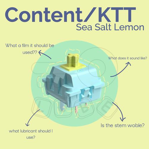 Jual Content / KTT Sea Salt Lemon Switch Linear LUBED Krytox 205g0 ...