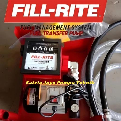 Jual Flow Meter Minyak Solar Set / Pompa Transfer BBM FILL RITE Pompa ...