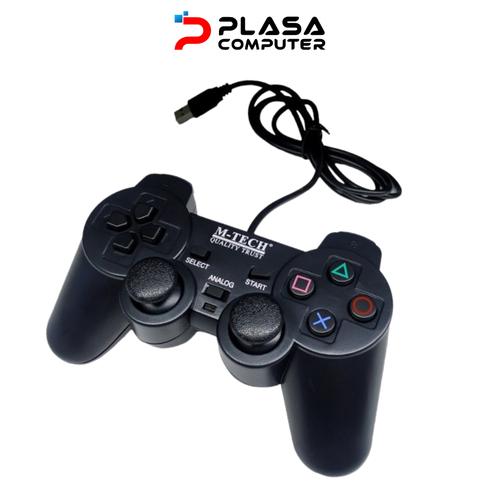 Jual Gamepad Gaming Pad Single USB Black Joystick PC Laptop m-tech ...