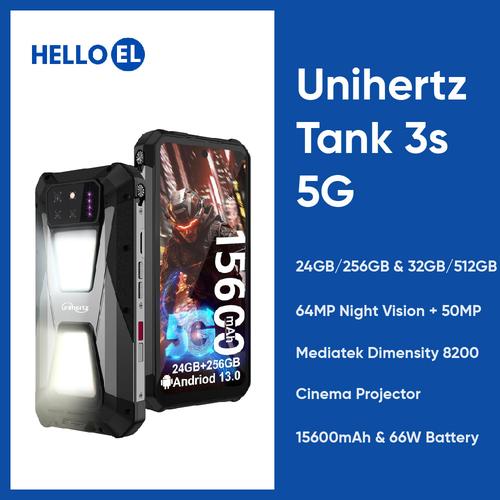 Jual Unihertz Tank 3s 3 s 5G Global Version 24/256GB 32/512GB Dimensity ...