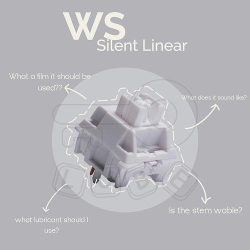 Jual LUBED Wuque Studio / WS Silent Linear Switch Mechanical Linear with K - No Deskeys/Film ...