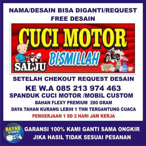 Jual Spanduk cuci motor lucu | Spanduk cuci motor salju | Spanduk cuci ...
