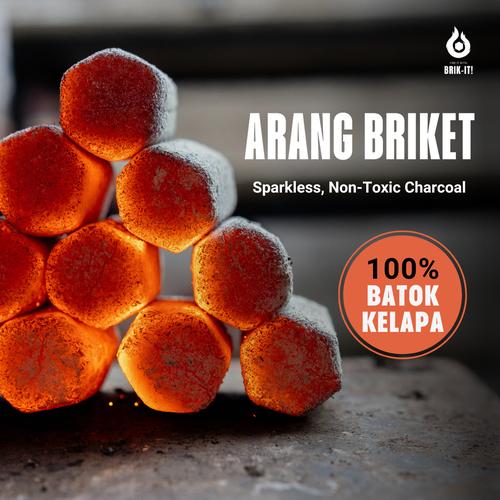 Jual Briket Arang Hexagonal Untuk Bbq - Arang Briket - 1 Kg | Brik-It ...