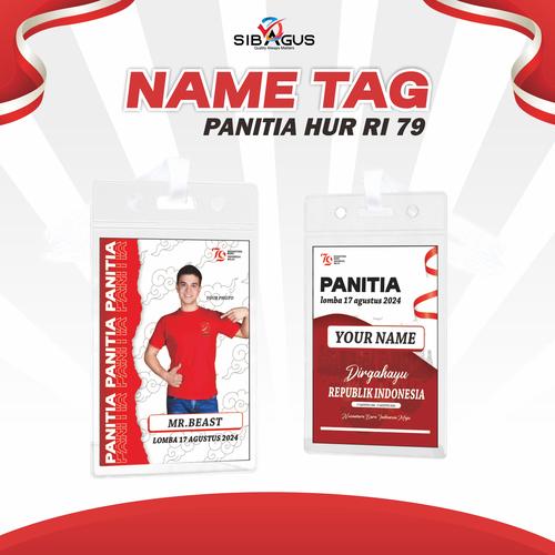 Jual Nametag Panitia 17 Agustus | Tag Nama | Nametag Nama Panitia - A3 ...