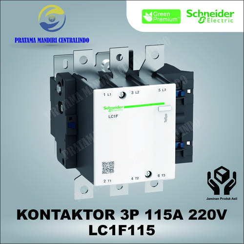 Jual LC1F115 KONTAKTOR 3 PHASE 115 AMPERE / CONTACTOR 3P 115A 220V ...