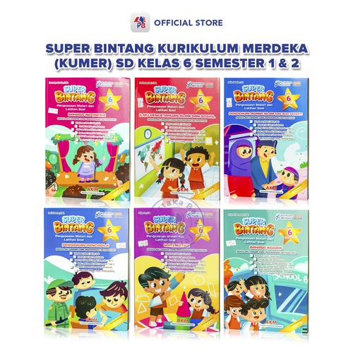 Jual Buku Kurikulum Merdeka SD MI Kelas 6 / Super Bintang Kelas 6 ...