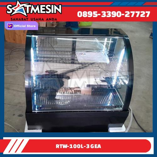 Promo RTW-100L-3 GEA SHOWCASE CHILLER CAKE COUNTER TOP CAKE SHOWCASE ...