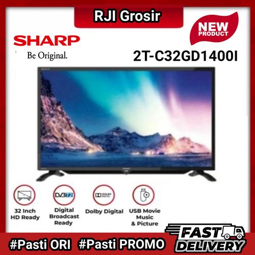 Jual SHARP 32GD1400I / 2T-C32GD1400I 32 inch HD DIGITAL TV 2024 Series ...