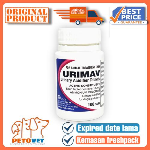 Jual Urimav Obat Saluran Urinary Kucing Anjing seperti Acidurin Cystaid ...