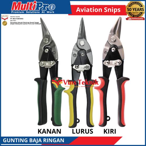Jual Gunting potong plat seng holo baja ringan Aviation Snips MULTIPRO ...