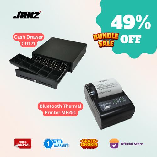 Promo Janz Bundle Mesin Kasir Cash Drawer CU171 + Printer Receipt MP251 ...