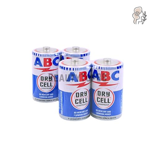 Jual Baterai ABC Biru Besar Size D isi 2 pcs / Battery Batu Batre ABC ...