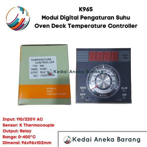 Jual Modul Digital Temperature Oven Deck Controller K965 220V Ac 220Vac Input K Thermocouple ...