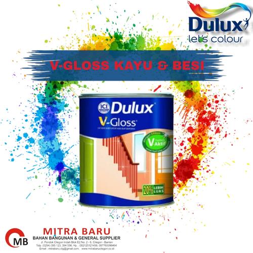 Jual Dulux V-Gloss Cat Kayu & Besi 1 LTR / DULUX V - GLOSS / CAT V GLOSS/ CAT KAYU DAN BESI 1 ...