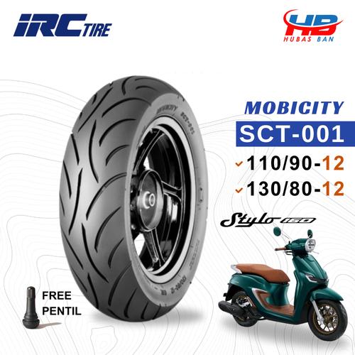 Jual Ban Honda Stylo 160 IRC SCT 001 Mobicity 110/90 & 130/80 Ring 12 ...