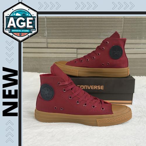 Jual Sepatu Converse All Star CT High Merah Maroon Gumb Pria Wanita ...