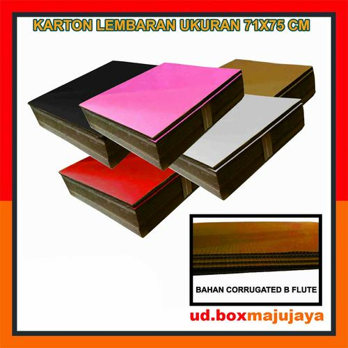 Jual (PAKET 50 PCS) Karton Lembaran 71x75 Cm, 64x50 Cm, 69x50 Cm/Custom ...