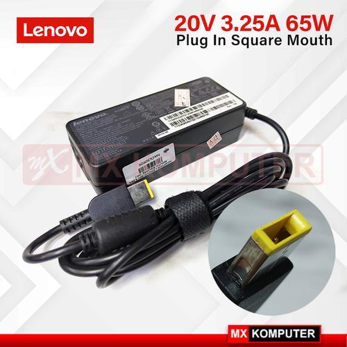 Jual Adaptor Charger Laptop Lenovo 20V 3.25A 65W Colokan Kotak Square ...