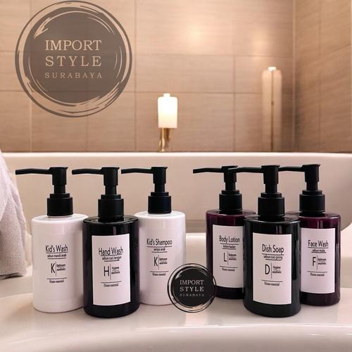 Jual botol 250ML EXCLUSIVE SQUARE DESIGN HITAM PUTIH LONGPIPE ROSE GOLD ...