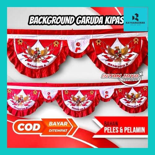 Jual Ray || Bendera_Merah-Putih_Background_Rempel_Garuda&Polos - Kota ...