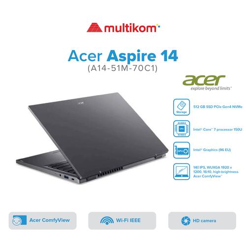 Promo Acer Aspire 14 A14-51M-70C1 Intel 7-150U 16GB 512SSD 14″ WUXGA ...