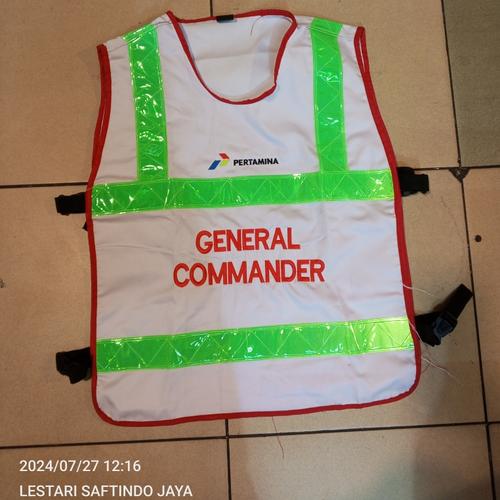 Jual ROMPI SAFETY / SAFETY VEST OKD PERTAMINA BORDIR GENERAL COMMANDER ...