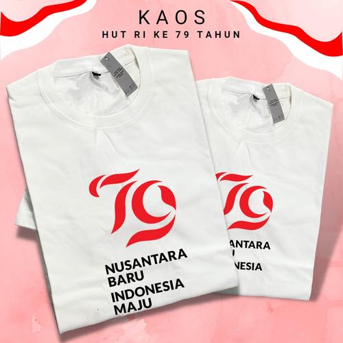 Jual Kaos Agustusan HUT RI 79 Logo Vertikal Kemerdekaan Indonesia - S ...