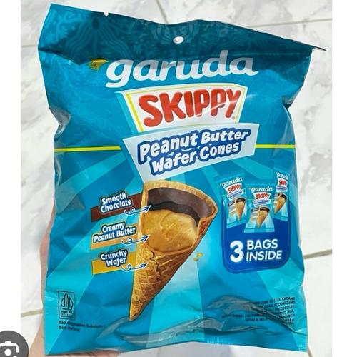 Jual garuda skippy peanut butter wafer cones garuda skippy wafer cone ...