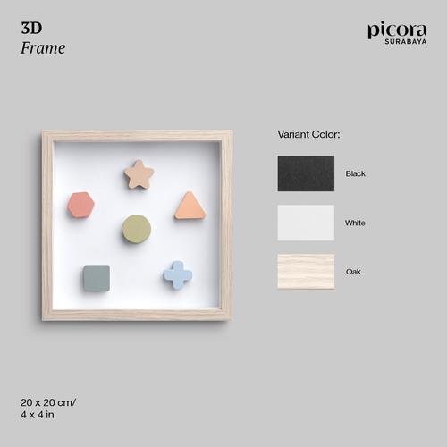 Jual PICORA 3D Frame 20x20cm Gift Bingkai Foto Kado Scrapbook Mahar ...