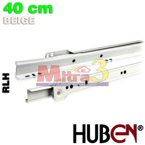 Jual Rel Laci Biasa HUBEN 40 cm Single Track Drawer Cabinet Slide PUTIH ...