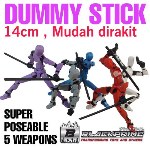 Jual Mainan Dummy Stick Warrior 3D Articulated Figure Model Kit - ABU ...