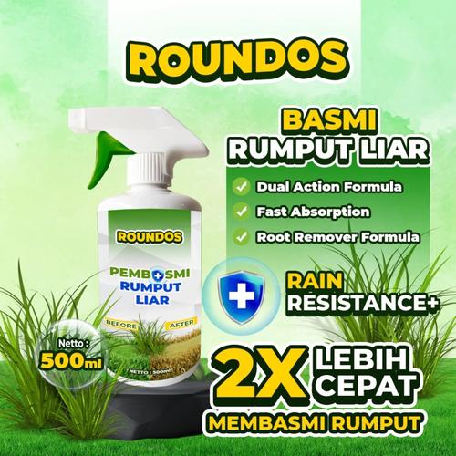 Promo Pembasmi Rumput Roundos 500ml Racun Rumput Gulma Racun Lalang ...