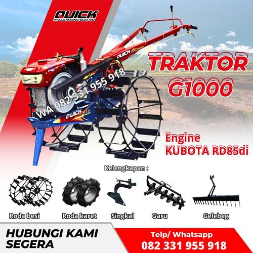 Jual Traktor Sawah Quick G1000 Komplit - Traktor Quick G 1000 - Kota ...