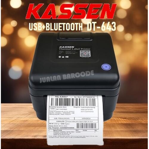 Jual Printer Barcode Kassen DT-642 Cetak Label Thermal DT642 USB ...