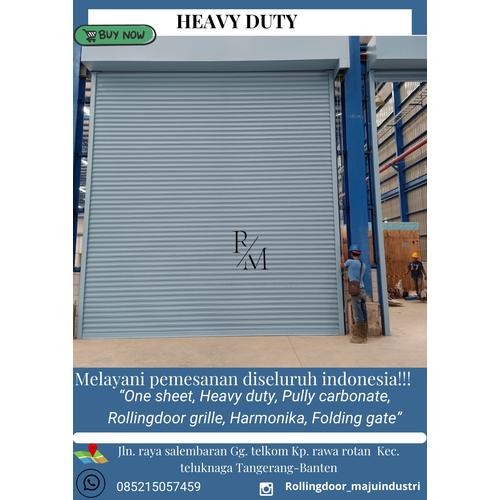 Jual Rollingdoor heavy duty, pintu besi sistem buka tutuk vertikal cocok untuk pergudangan ...