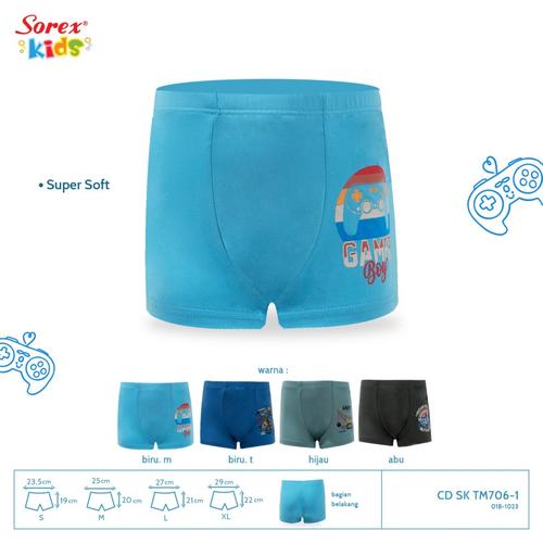 Jual Celana Dalam Boxer Sorex Kids Anak Cowok Segiempat Anak Laki Laki ...