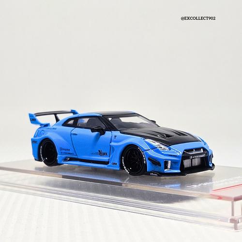 Jual 1:64 CM MODEL NISSAN SKYLINE GTR R35 LBWK LB SILHOUETTE WORKS BLUE ...