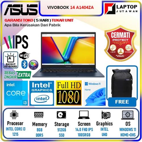 Jual Asus Vivobook 14 A1404ZA i3 1215 8GB 512GB W11+OHS 14.0FHD IPS ...