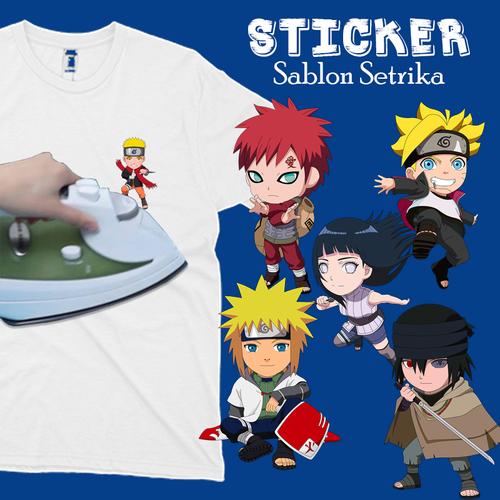 Jual Sticker Sablon Print DTF Press Setrika Anime Naruto - Boruto ...