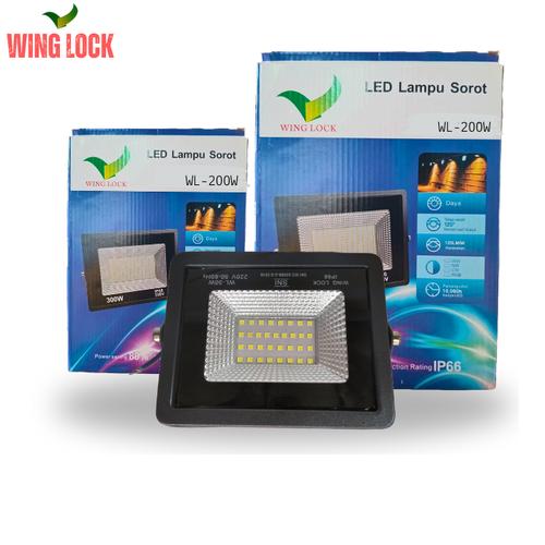 Jual LAMPU SOROT LED WL-200W WINGLOCK PUTIH LAMPU TEMBAK 200 WATT PUTIH ...