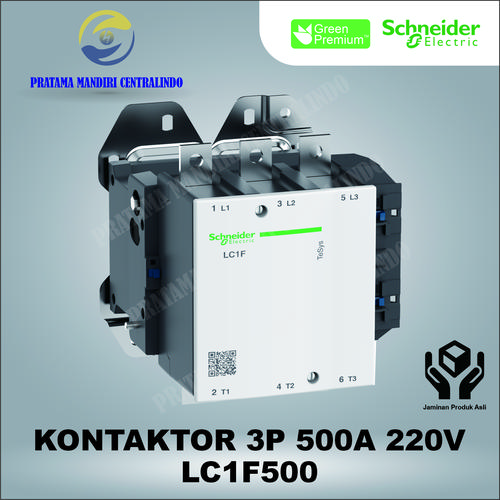 Jual LC1F500 KONTAKTOR 3 PHASE 500 AMPERE / CONTACTOR 3P 500A 220V ...