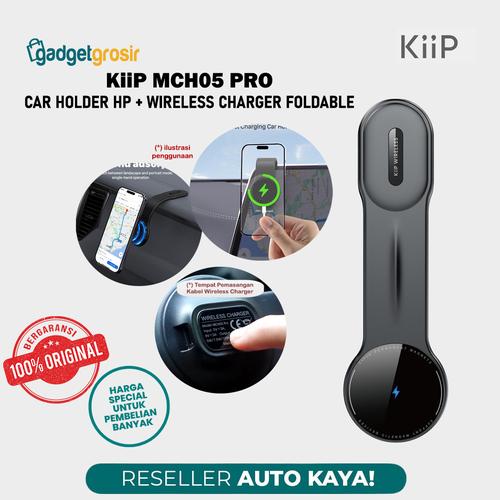 Promo KiiP MCH05 Pro 2in1 Car Holder HP With Wireless Charging 15W ...